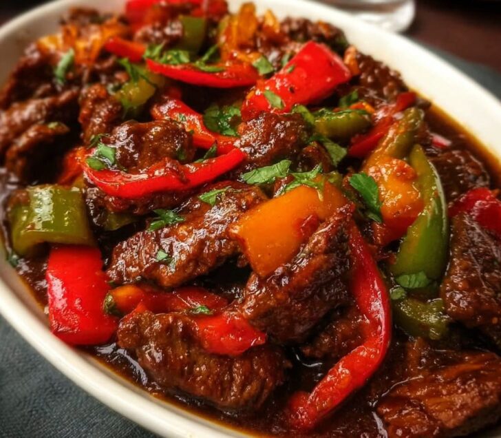 Sizzling Black Pepper Beef Stir-Fry with Crisp Peppers - The Best Recipes